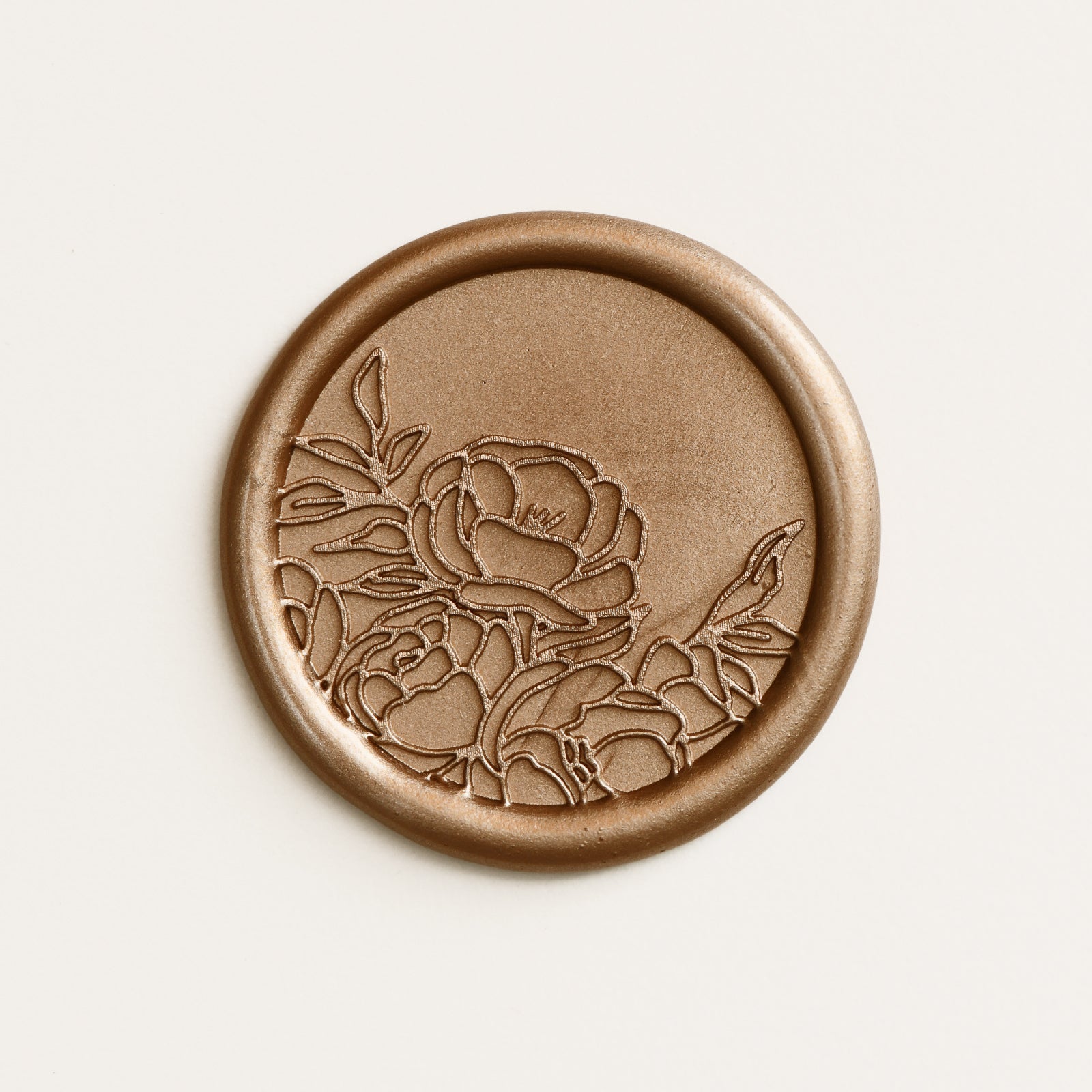 Pelargon Design Lace Peony Flower Wax Seals